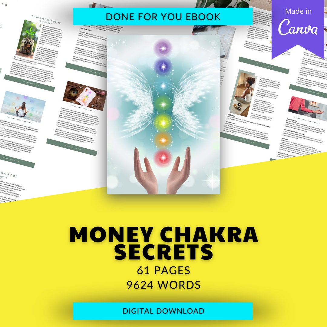 Money Chakra Secrets | Done for You Ebook Canva Templates Digital ...