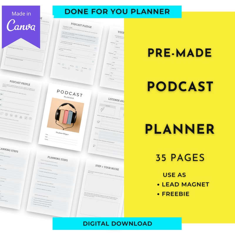 Planner Canva Template - Etsy