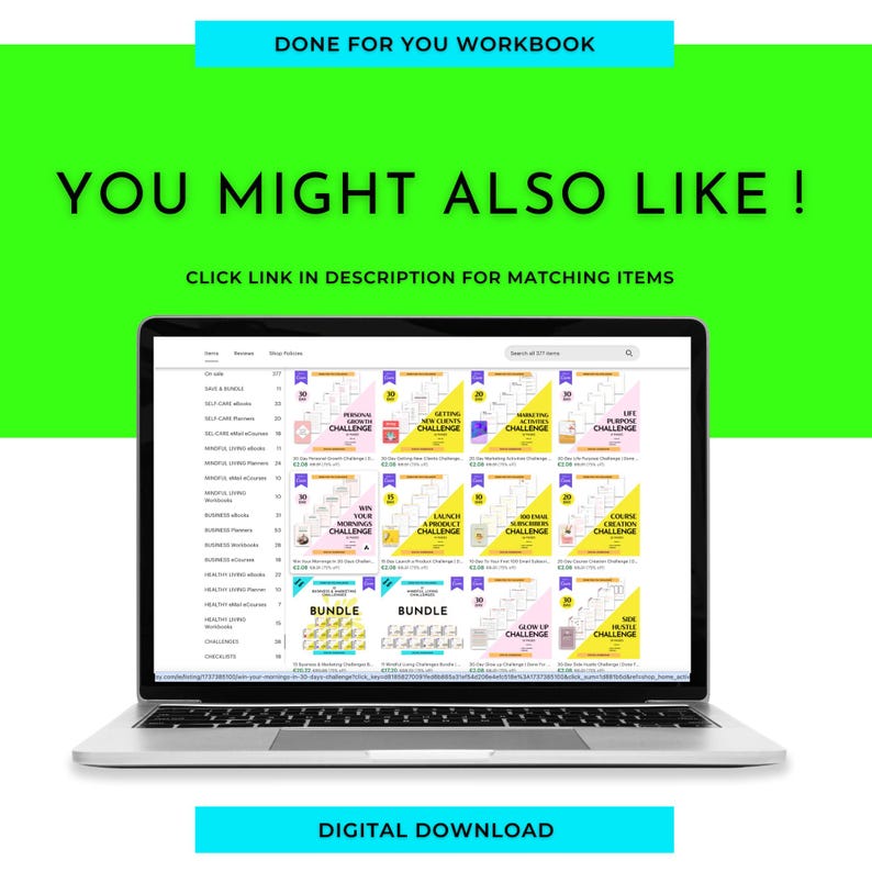 3 Healthy Lifestyle Challenges Bundle | Done for You Visual Task Quest ...