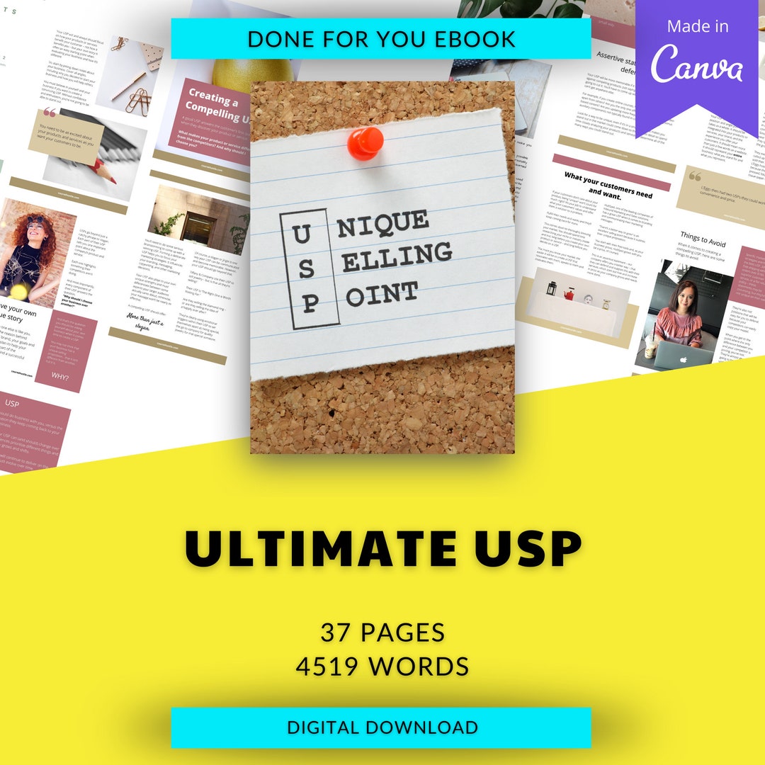 Ultimate Guide to Unique Selling Point | Done for You Ebook Canva ...