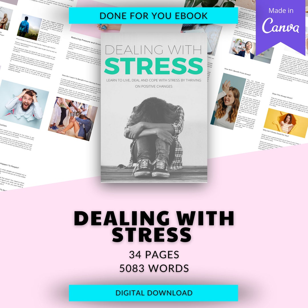 Dealing With Stress | Done for You Ebook Canva Templates Digital ...