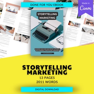 Mini Guide to Storytelling Marketing | Done for You Ebook Canva ...