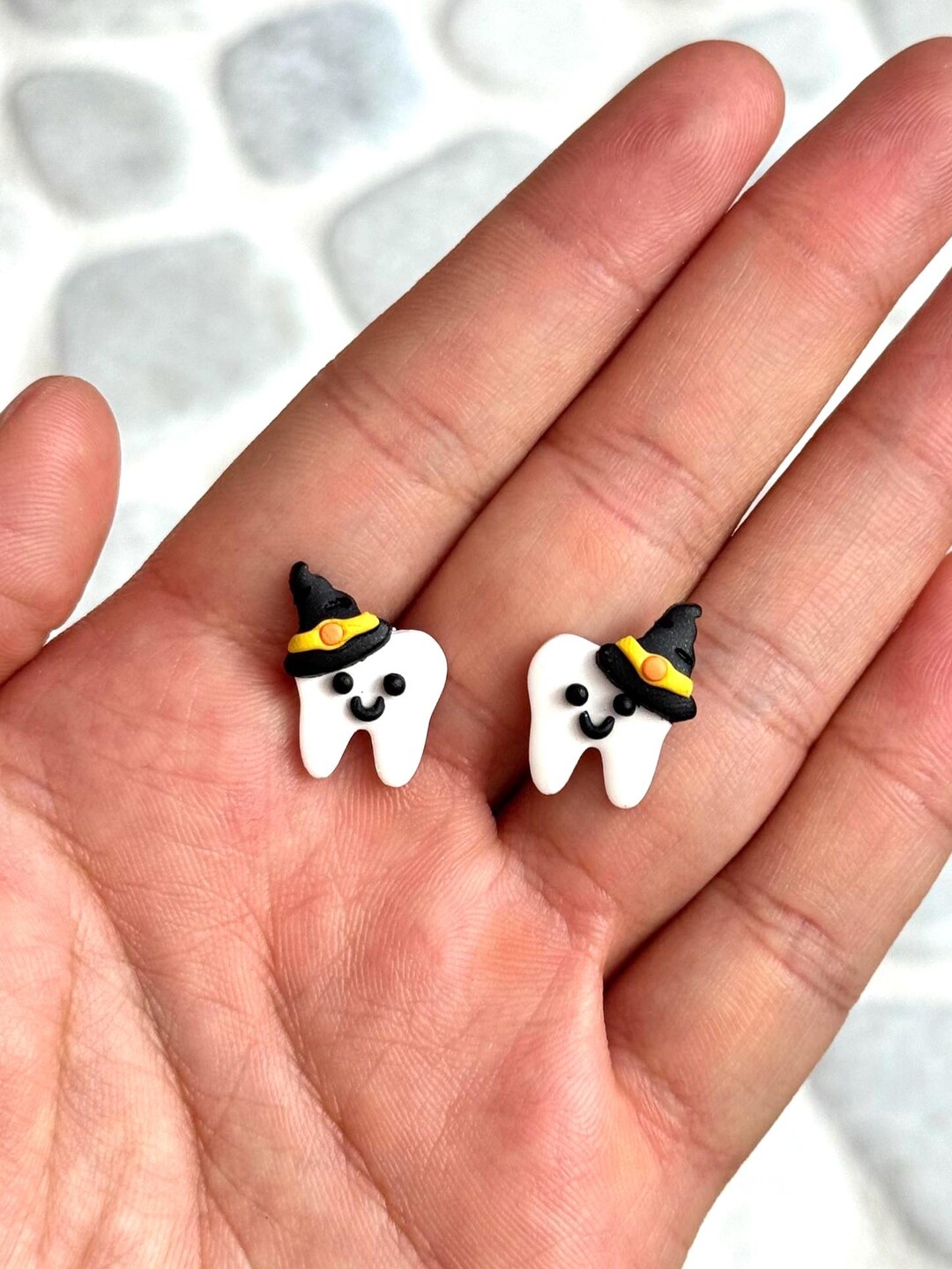 Witch Teeth Earrings, Halloween Teeth Earrings Collection, Dental ...