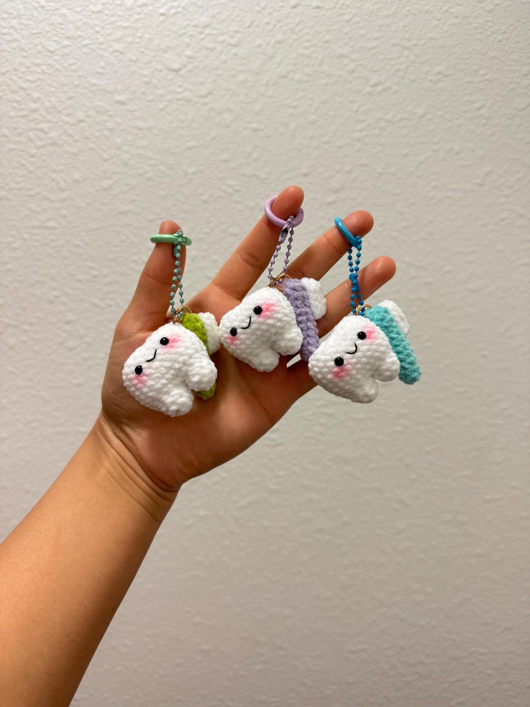 Tooth Crochet Keychain, Toothbrush Crochet Keychain - Etsy