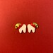Elf Teeth Earrings, Christmas Teeth Earrings, Polymer Clay Earrings ...