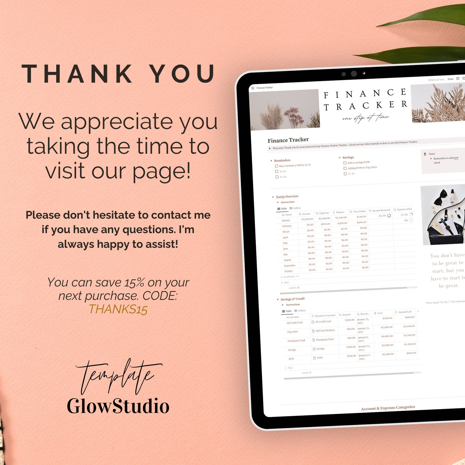 Notion Aesthetic Monthly Finance Tracker Debt and Expense - Etsy
