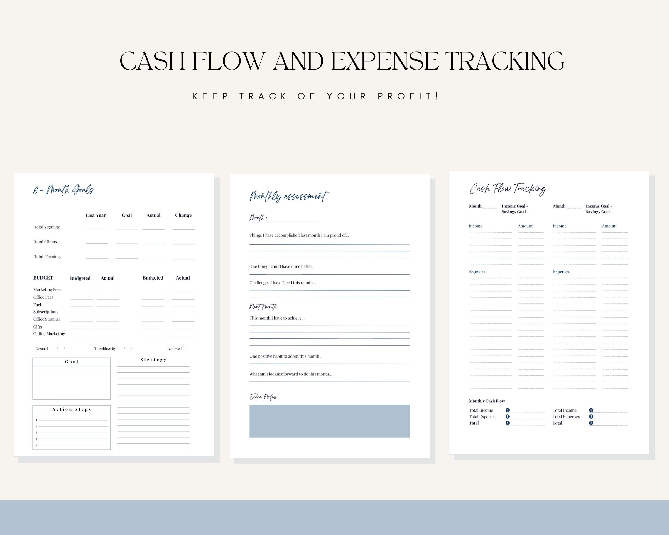 Blue Notary Business Planner, Loan Signing Agent Planner, Notary Social ...