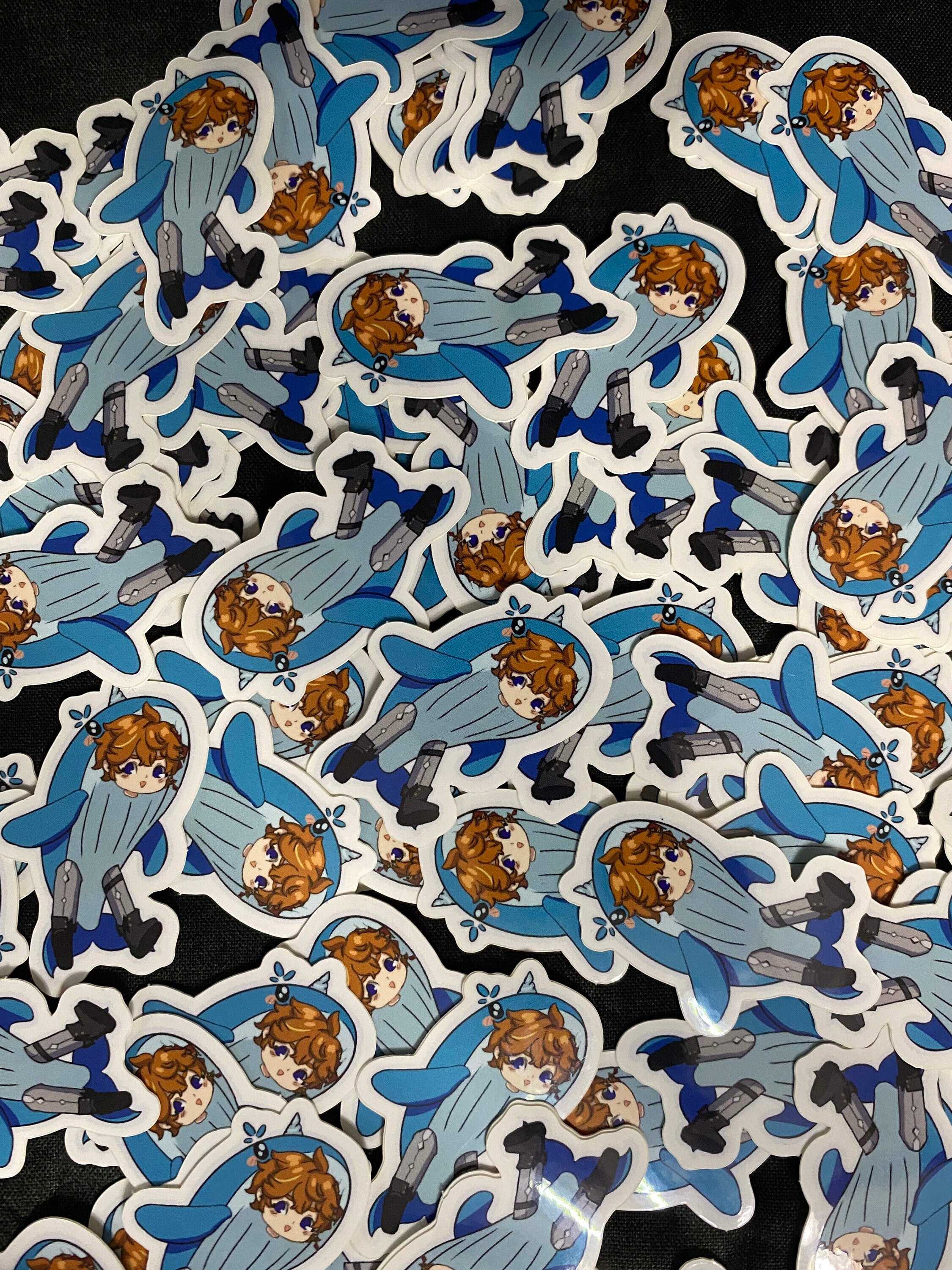 Genshin Impact Whale Childe Sticker - Etsy