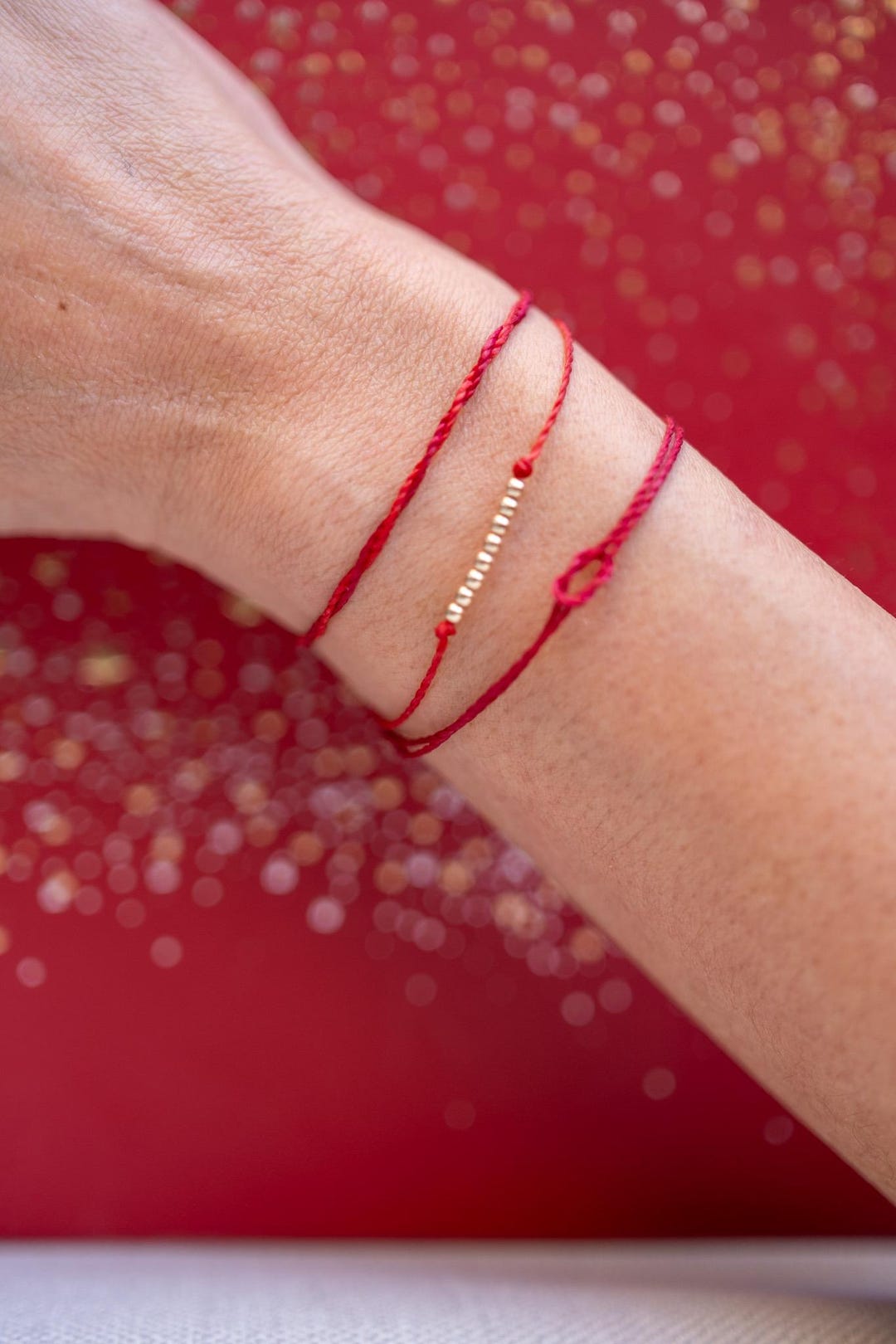 Good Luck Red String Bracelet Original (open End Adjustable) - Etsy