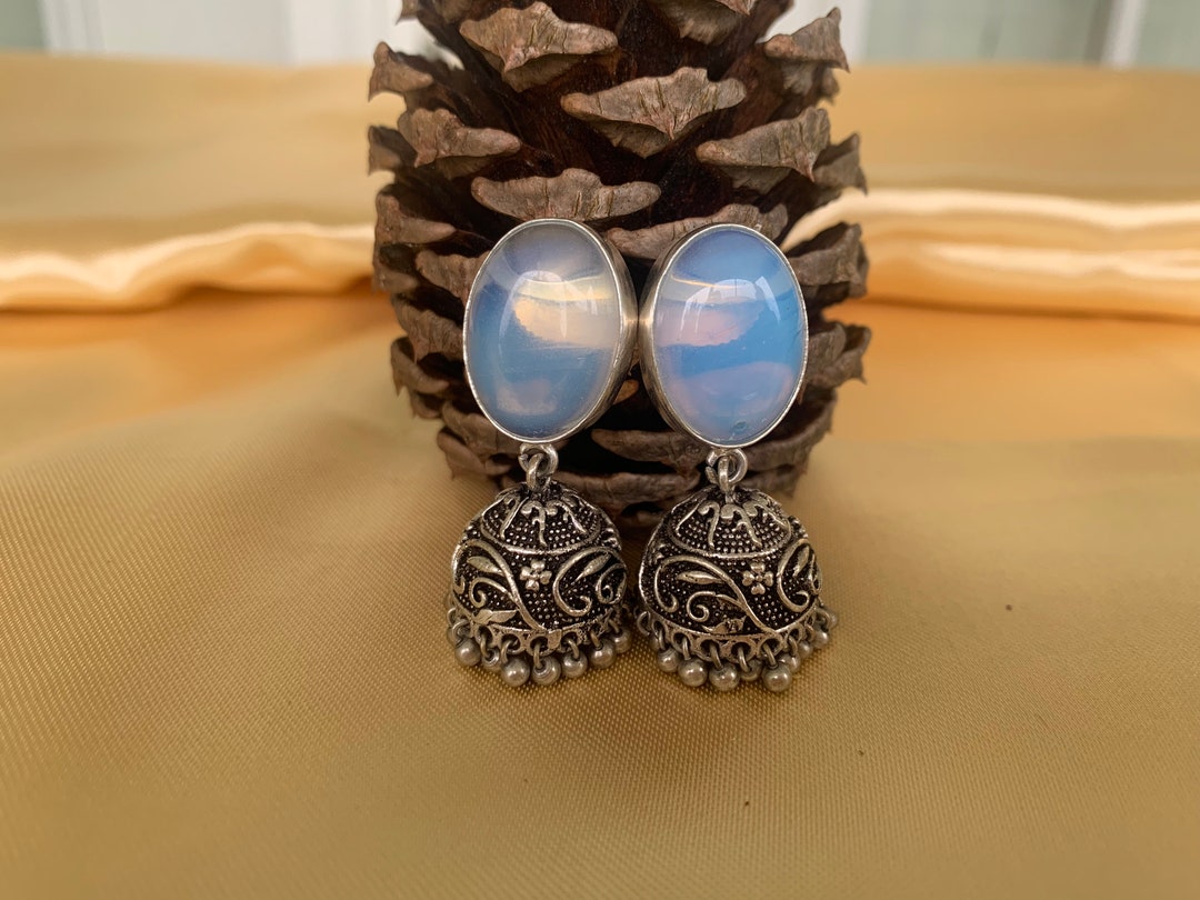 Germansilver Jumka German Silver Jhumka Indian Jumka Gift for - Etsy