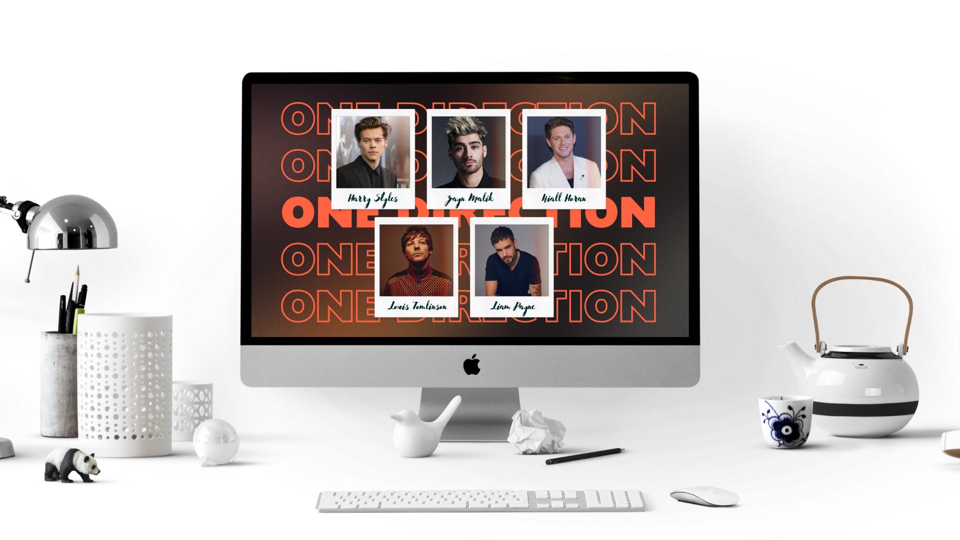 One Direction Desktop Wallpaper Background, Bundle, Digital Download ...