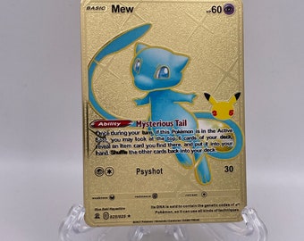 Mew V Gold Card - Etsy
