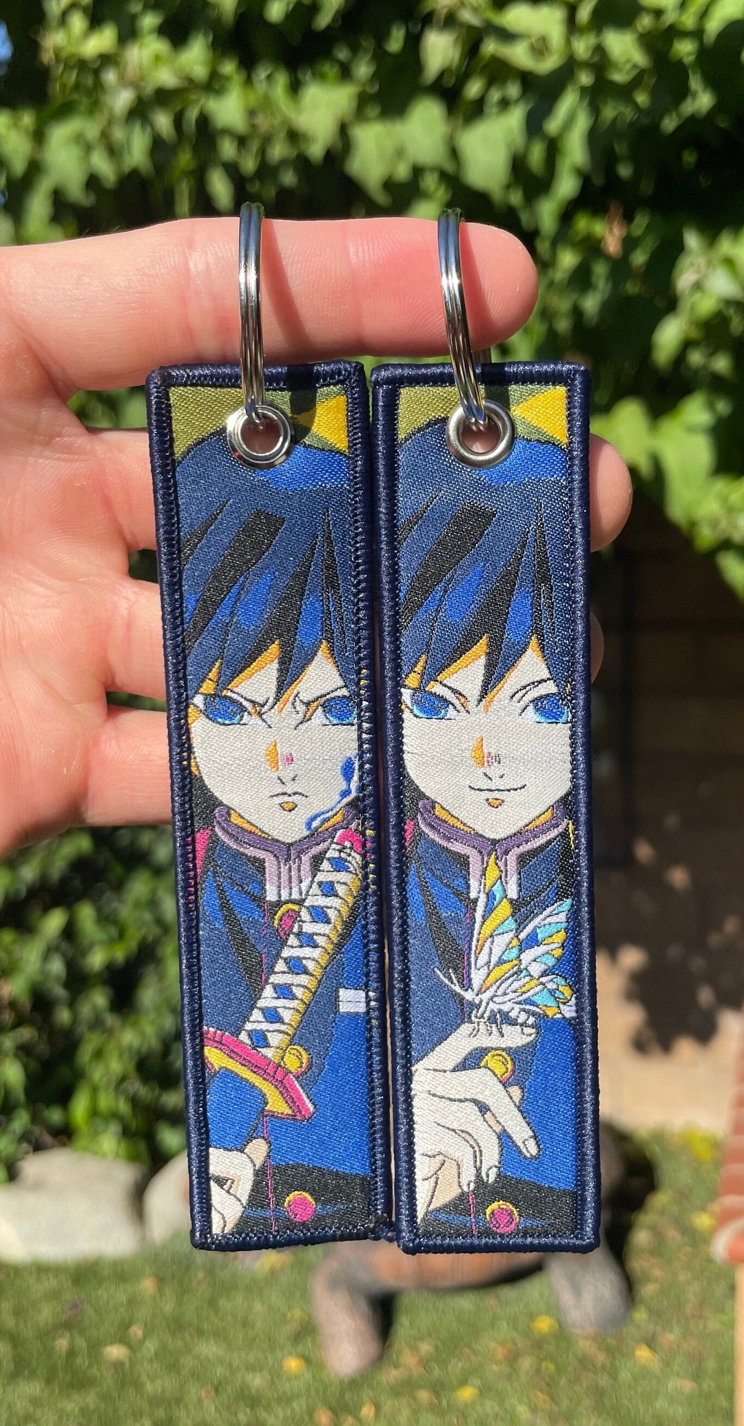 Embroidered Anime Jet Tag / Key Tag - Etsy