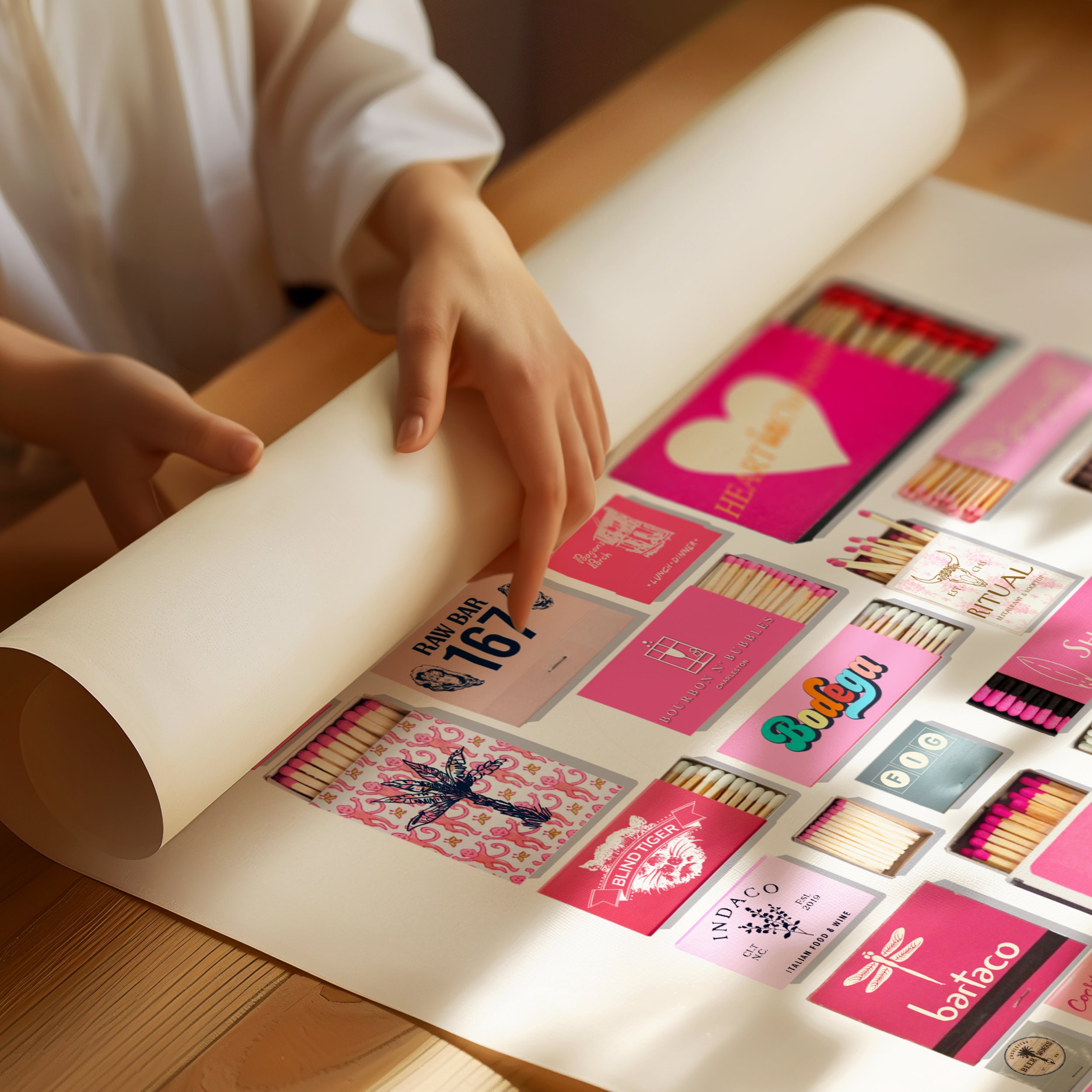 Charleston Pink Matchbook PDF Impresión digital Descargar Matchbook ...