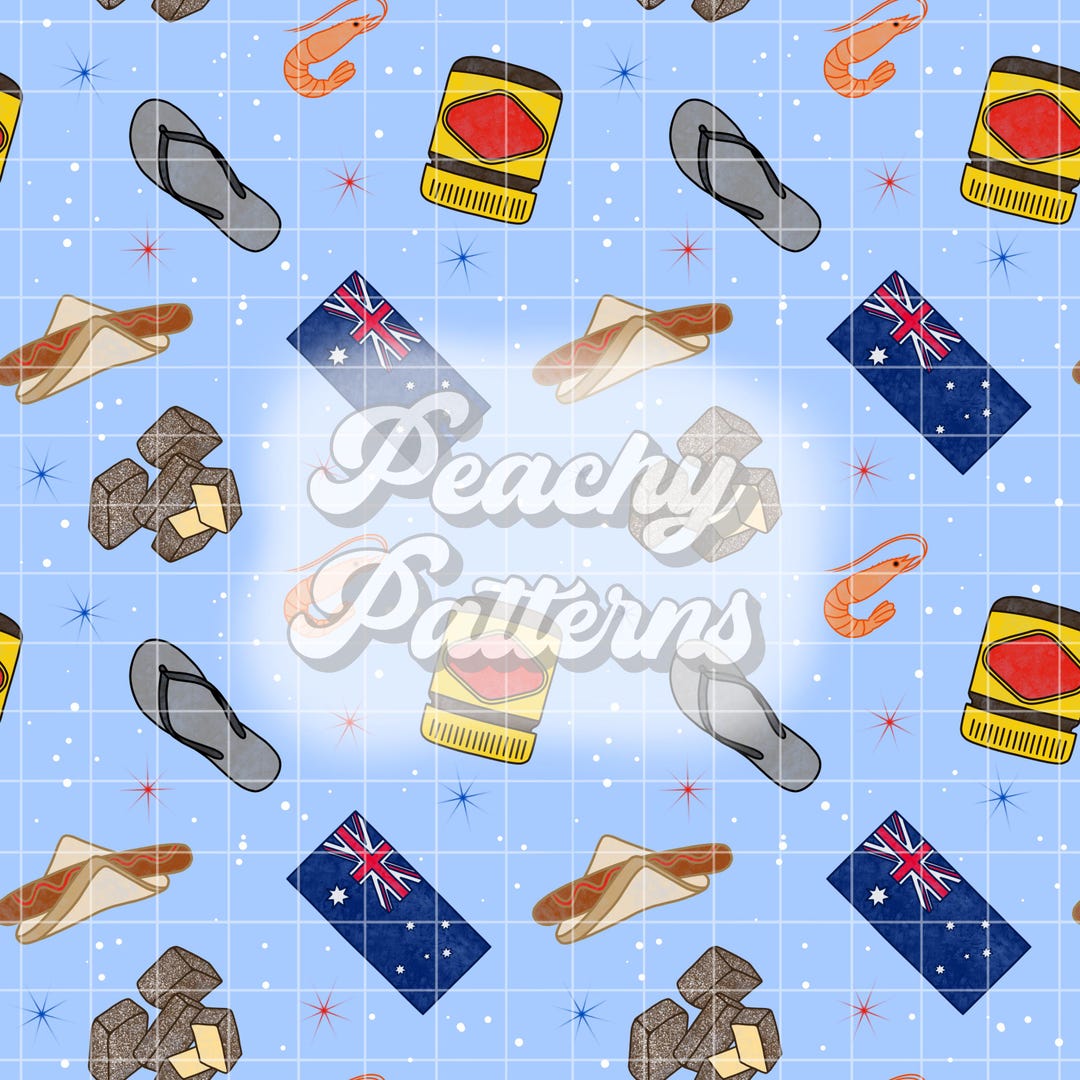 Australian Seamless Pattern Digital Download Commercial Use up to 500 ...