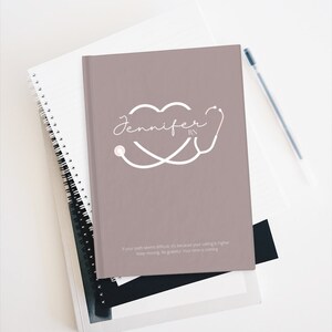 Personalized Nurse Notebook/ Journal, Personalized RN, MD, Lpn Notebook ...