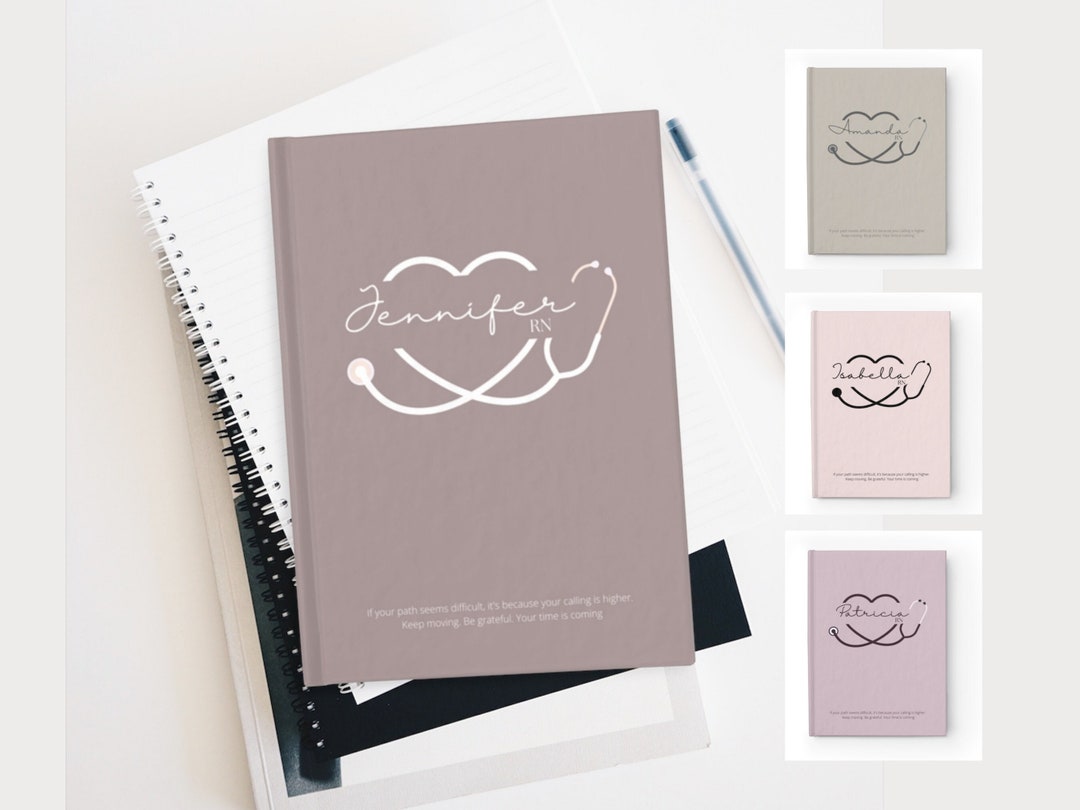 Personalized Nurse Notebook/ Journal, Personalized RN, MD, Lpn Notebook ...