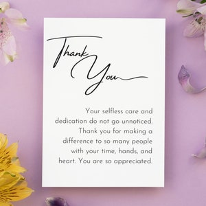 Thank You Cards, Nurse Appreciation, ICU Nurse, NICU Nurse, Oncology ...