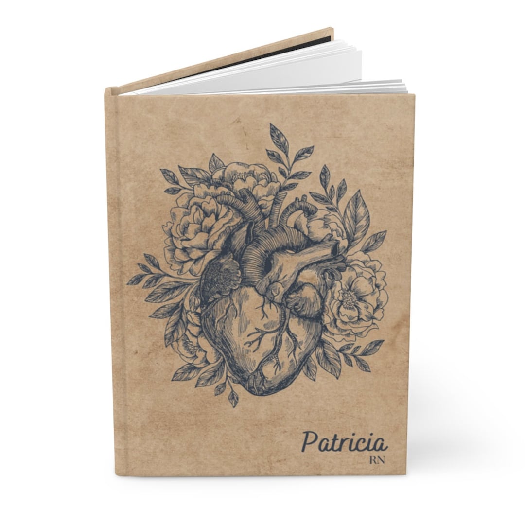 Cardiology Hardcover Notebook Anatomical Heart Notebook - Etsy