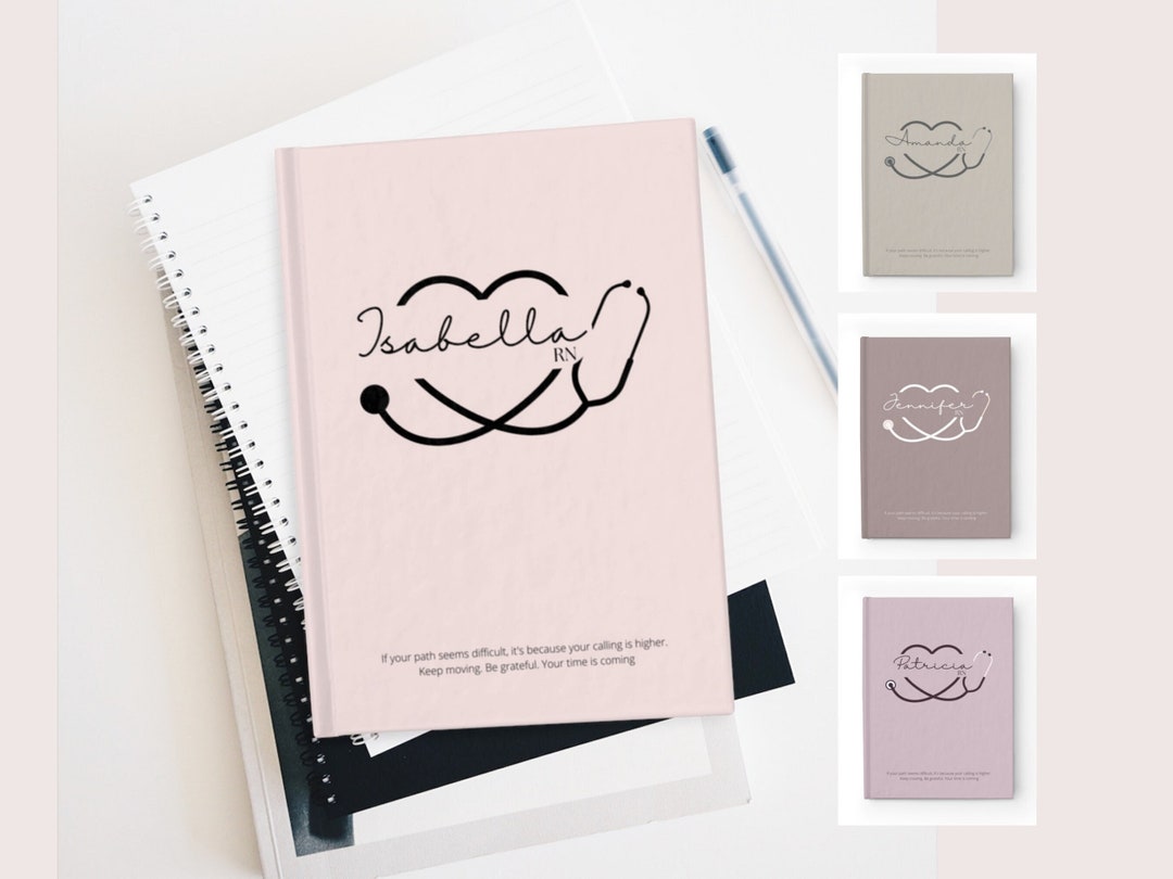 Personalized Nurse Notebook/ Journal, Personalized RN, MD, Lpn Notebook ...