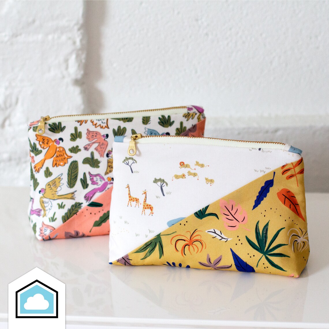 Diagonal Zip Pouch PDF Pattern - Etsy