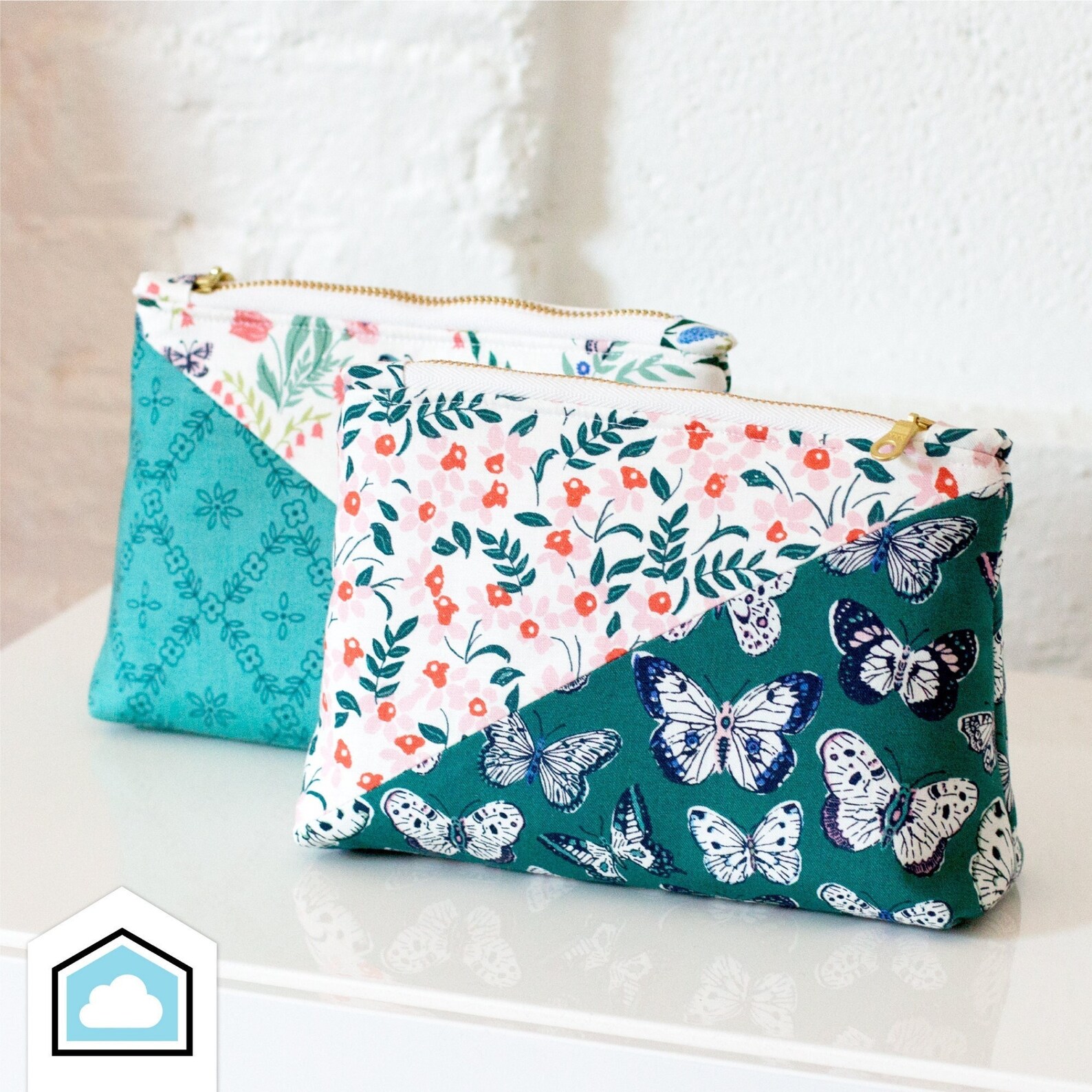 Diagonal Zip Pouch PDF Pattern - Etsy