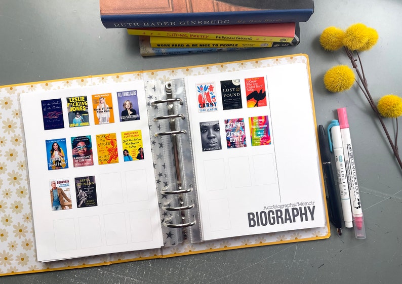 PRINTABLE 6x8 Reading Record Genres Add-on - Etsy