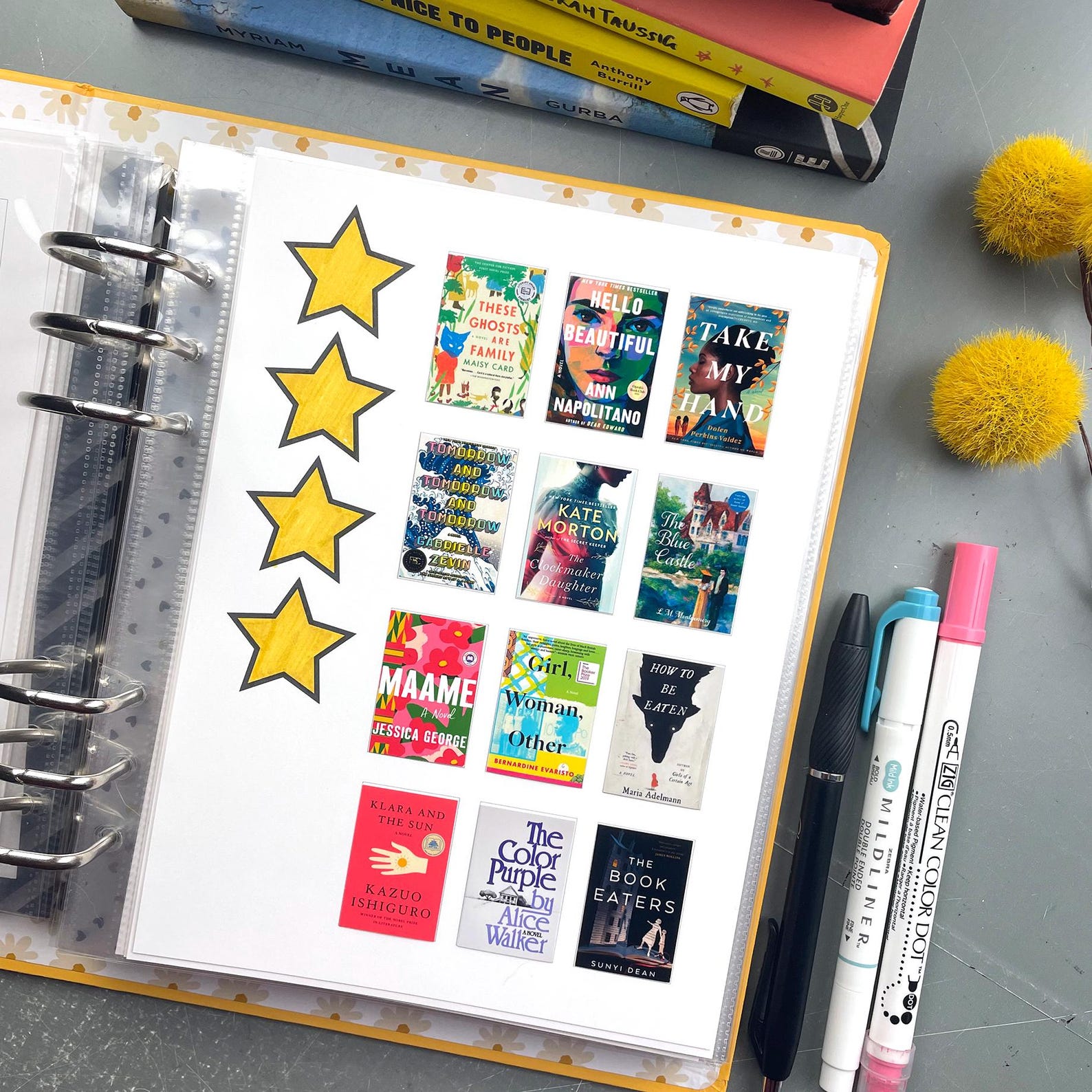 PRINTABLE | Reading Record | Star Ratings & DNF Pages - Etsy