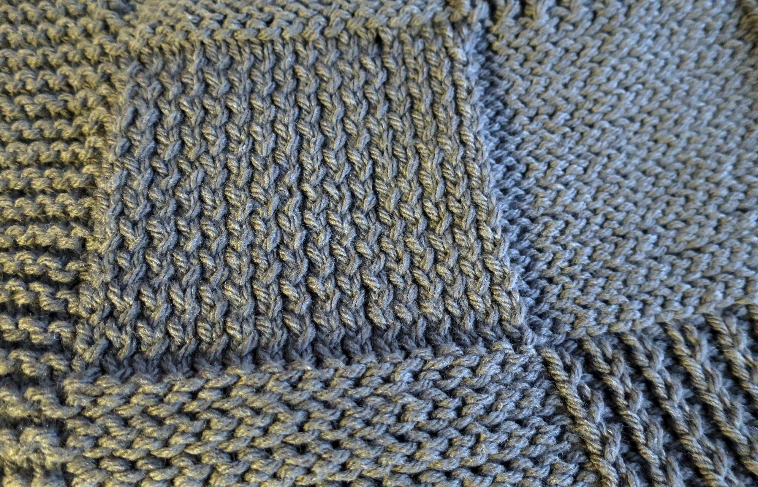Seamless Knit Quilt - Block Pattern Knit Afghan - Etsy