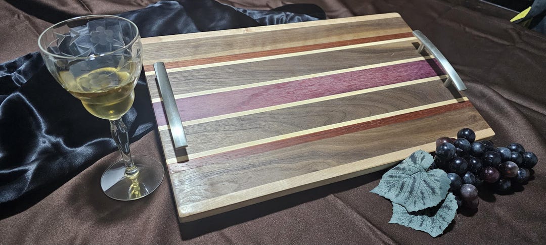 Exotic Wood Serving Tray. - Etsy