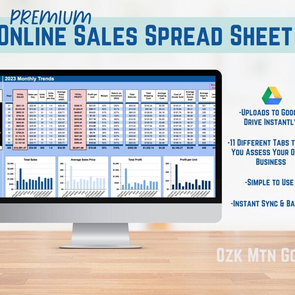 Poshmark Spreadsheet - Etsy