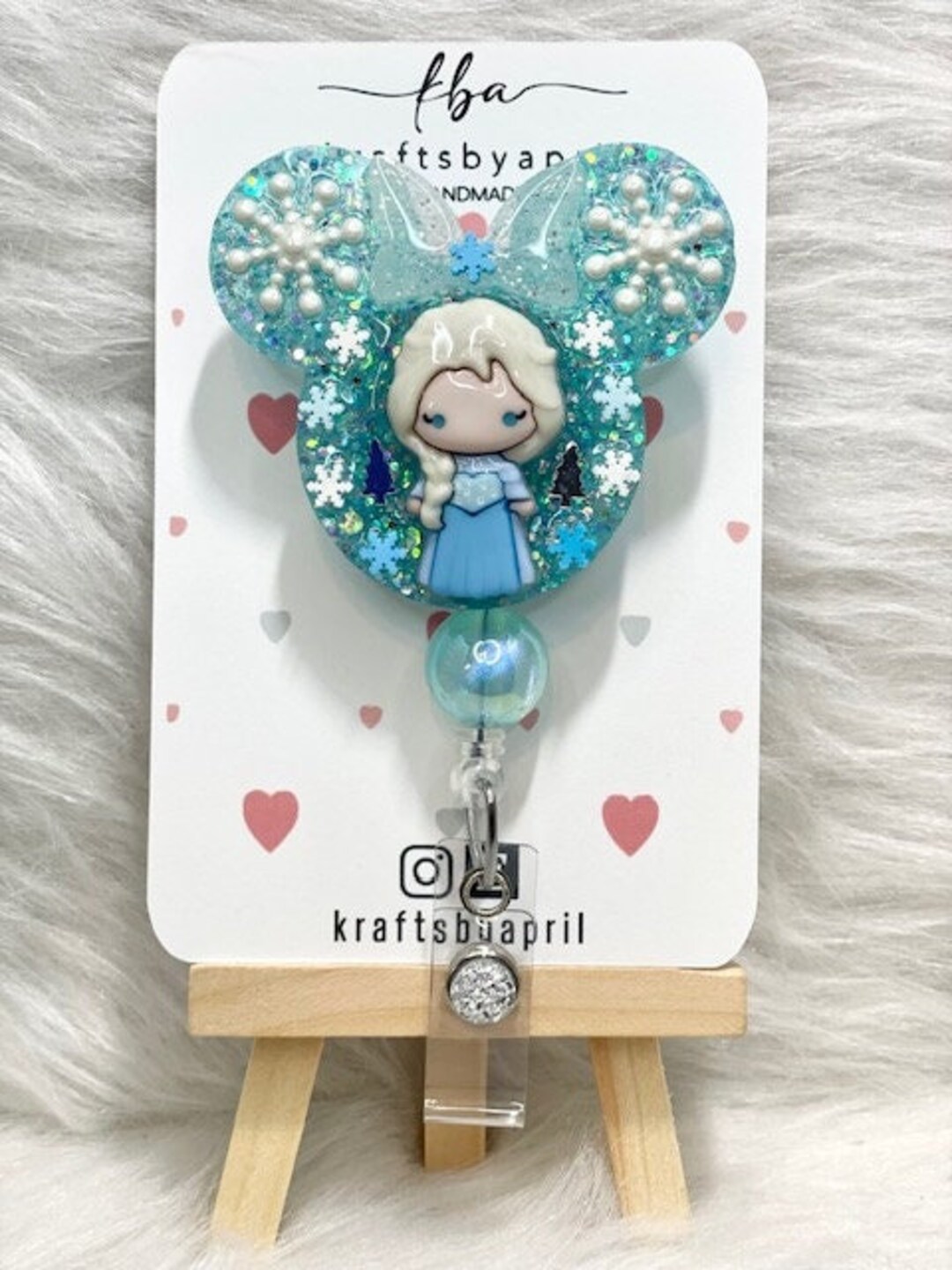 Frozen Badge Reel Elsa Badge Reel Cute Badge Reel Nurse - Etsy