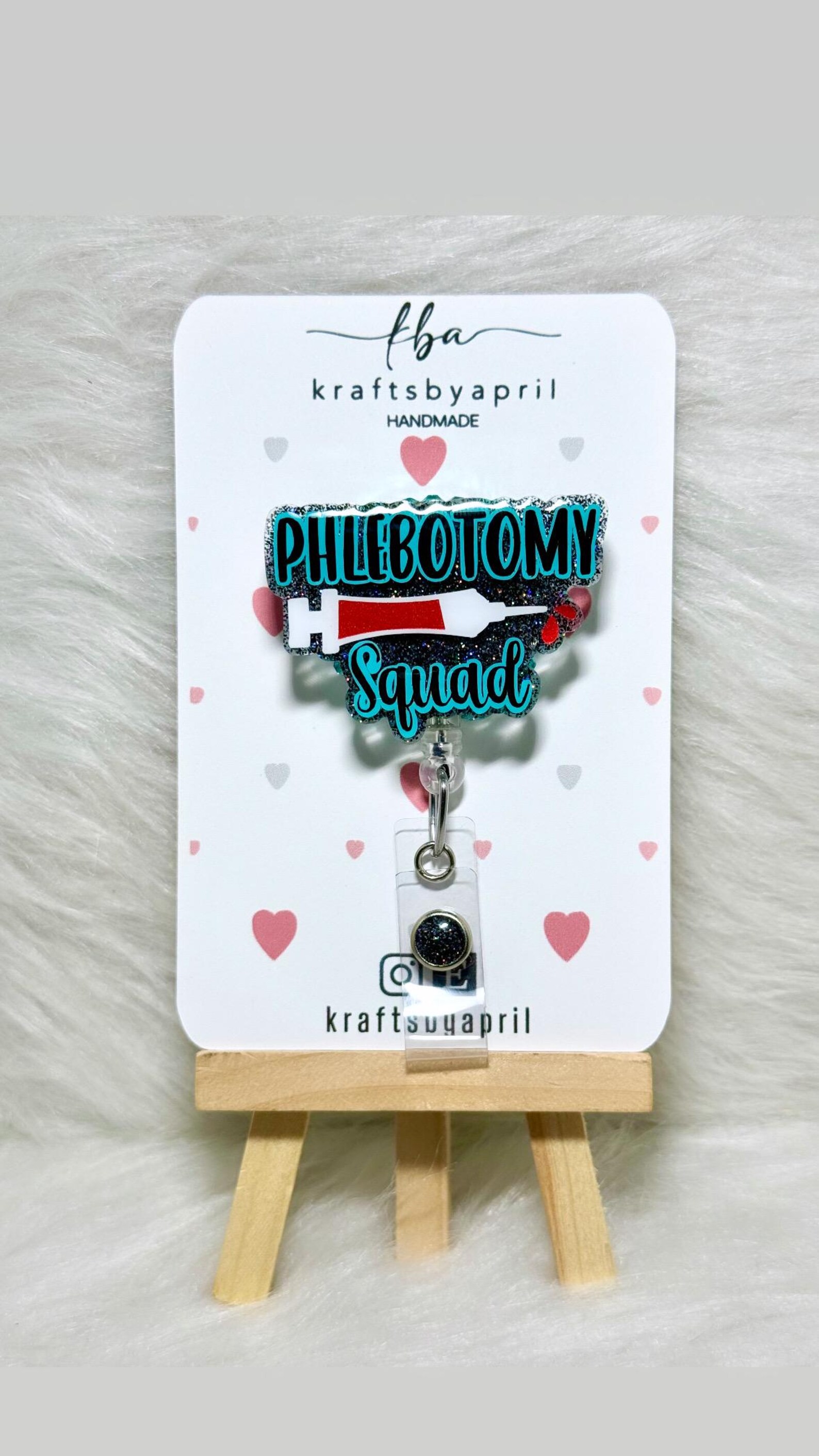 Phlebotomy Squad Badge Reel - Phlebotomy Badge Reel - Phlebotomist Gift ...