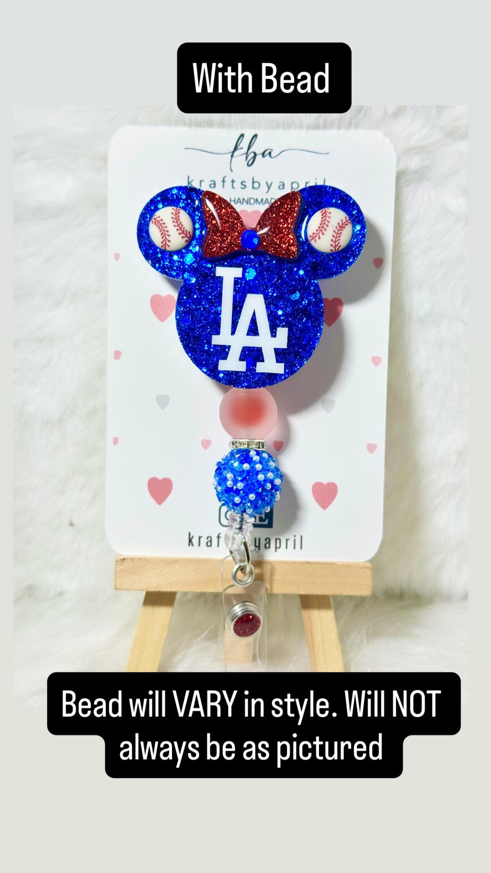 LA Badge Reel - Baseball Badge Reel - Badge Reel - Nurse Gift - Teacher ...
