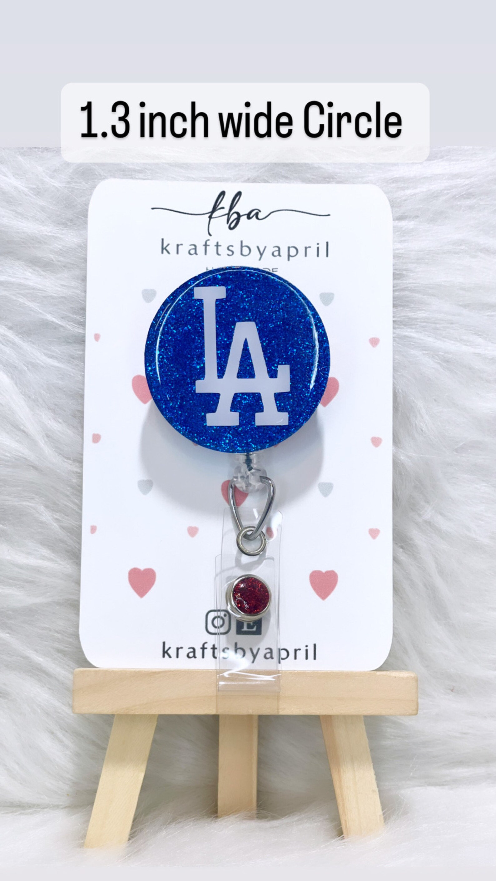 LA Badge Reel - Baseball Badge Reel - Badge Reel - Nurse Gift - Teacher ...