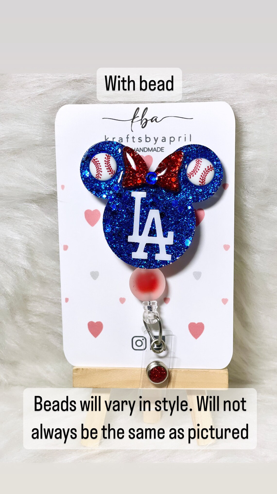 LA Badge Reel - Baseball Badge Reel - Badge Reel - Nurse Gift - Teacher ...