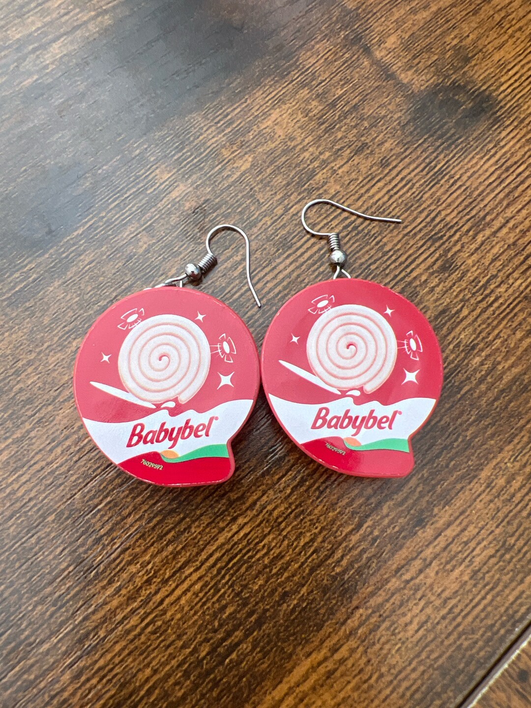 Mini Brands Toy Babybel Swirl Cheese Earrings - Etsy