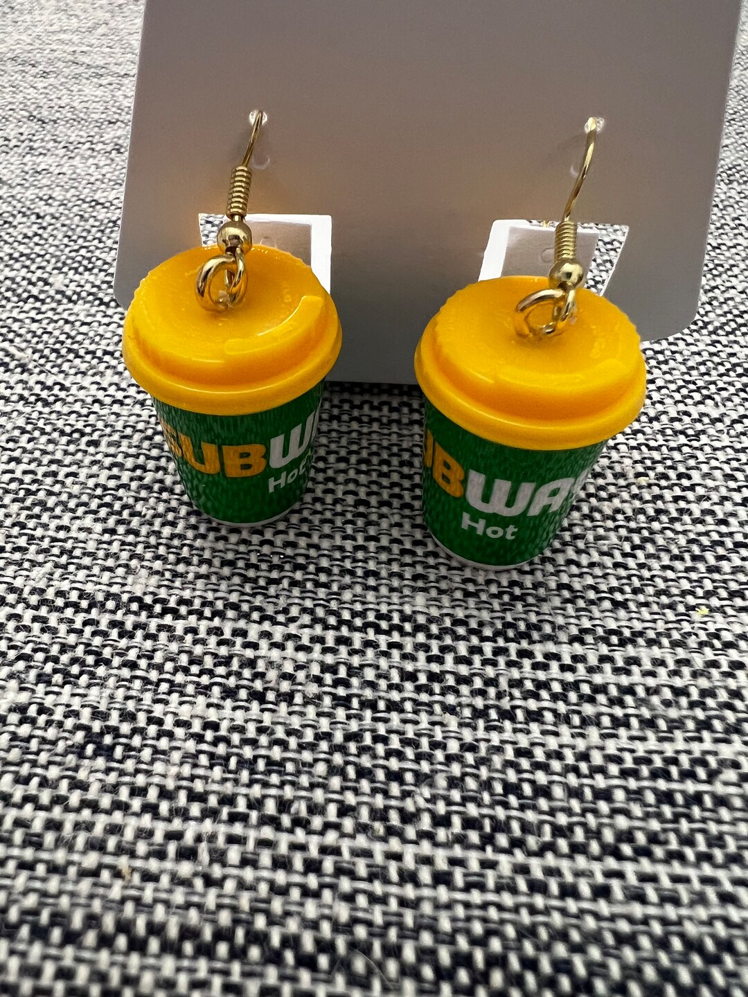 Mini Brands Toy Subway Hot Coffee Cups Earrings - Etsy