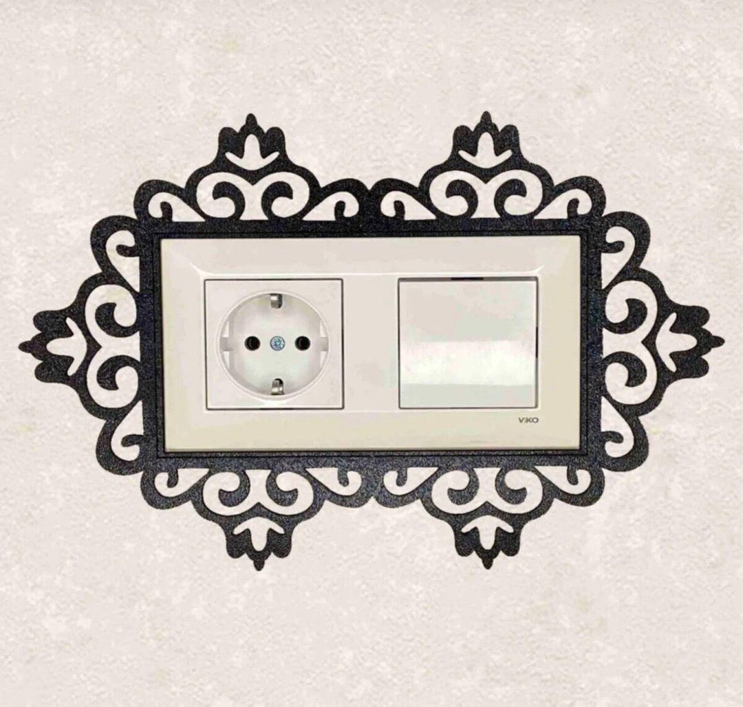 Laser Cut Wooden Decorative Socket Frame - Etsy