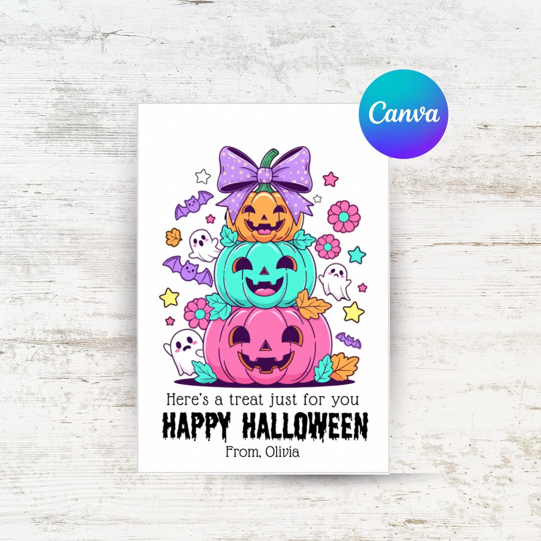 Halloween Favor Tags, Boo Gift Tags, Trick or Treat Favor Tags ...