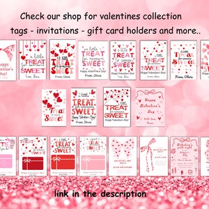 Printable Square Valentine's Day Tag, A Little Treat for Someone Sweet ...