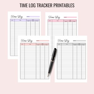 Time Log Printable Project Time Log Freelance Tracker Time - Etsy