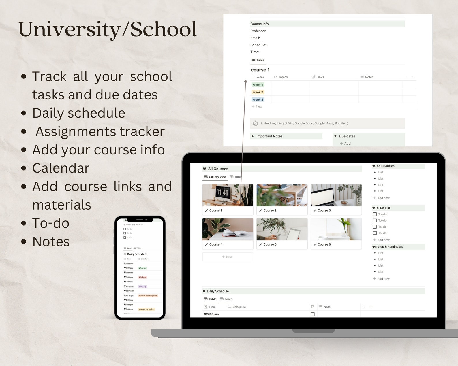 Ultimate Student Notion Template, Notion Student Template, Digital ...
