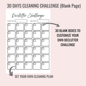 Declutter Tracker Printable - 30 Day Declutter Challenge - Home ...