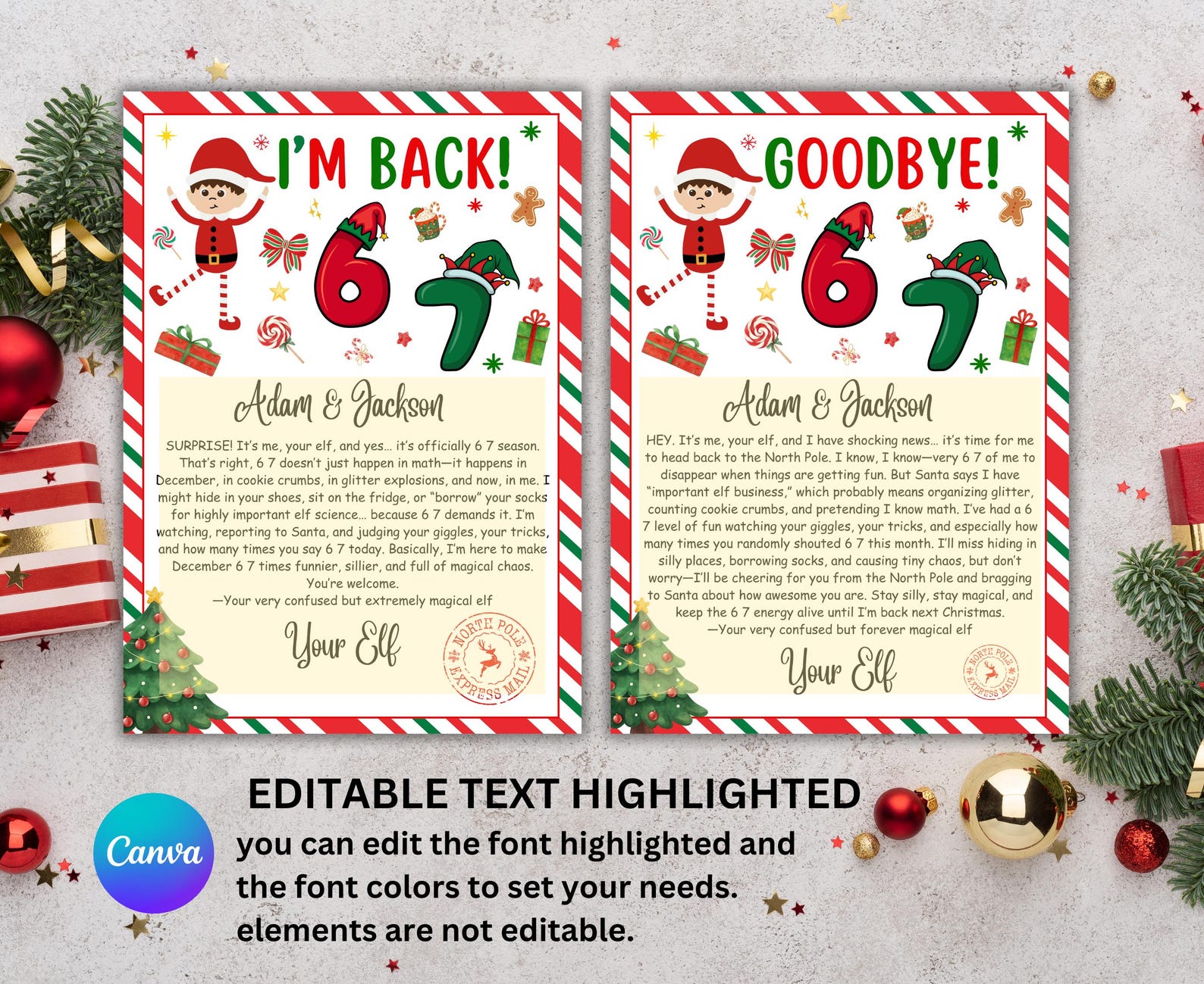 67 Elf Arrival Letter, Elf Arrival 6 7 Letter, Six Seven Trending Meme ...