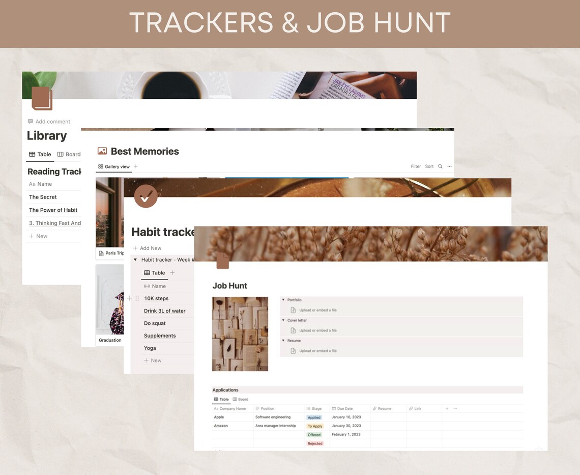 Student Notion Template Planner, Notion Student Template, Digital ...