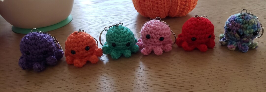 Octopus Keychains - Etsy