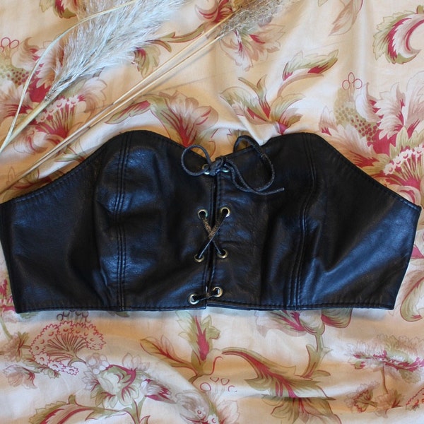Leather Bustier - Etsy