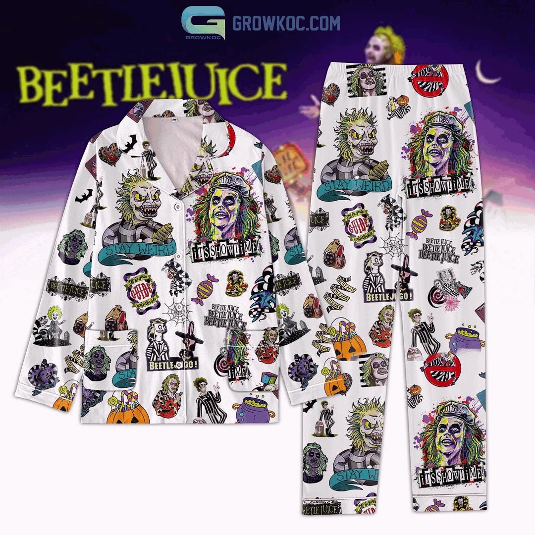 Beetlejuice Stay Weird Pajamas Set - Etsy