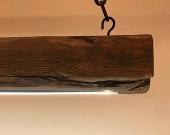 Houten balk lamp - Etsy Nederland